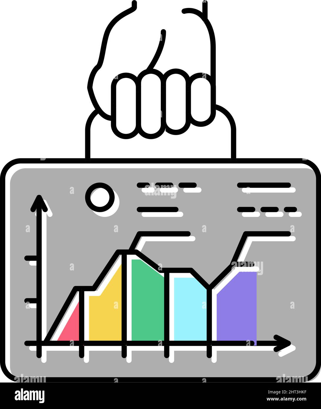 strategy development color icon vector illustration Stock Vector Image ...