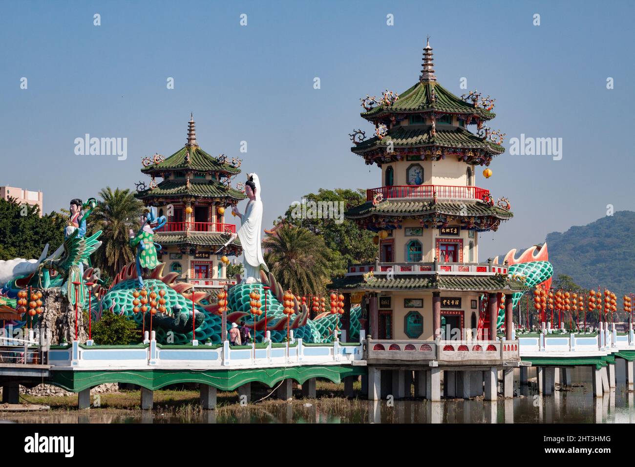 The Spring and Autum Pavilions, a Taoist temple complex near the Dragon ...