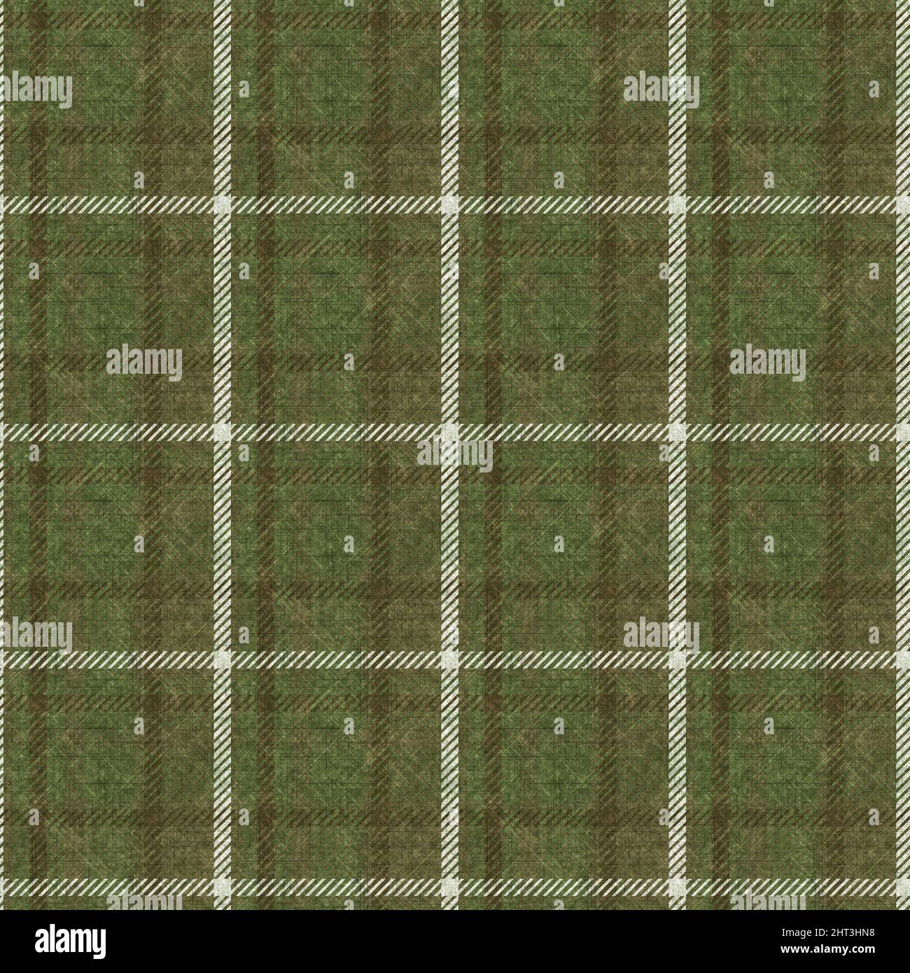 Muted green winter woven plaid texture. Seamless woolen scottish style ...
