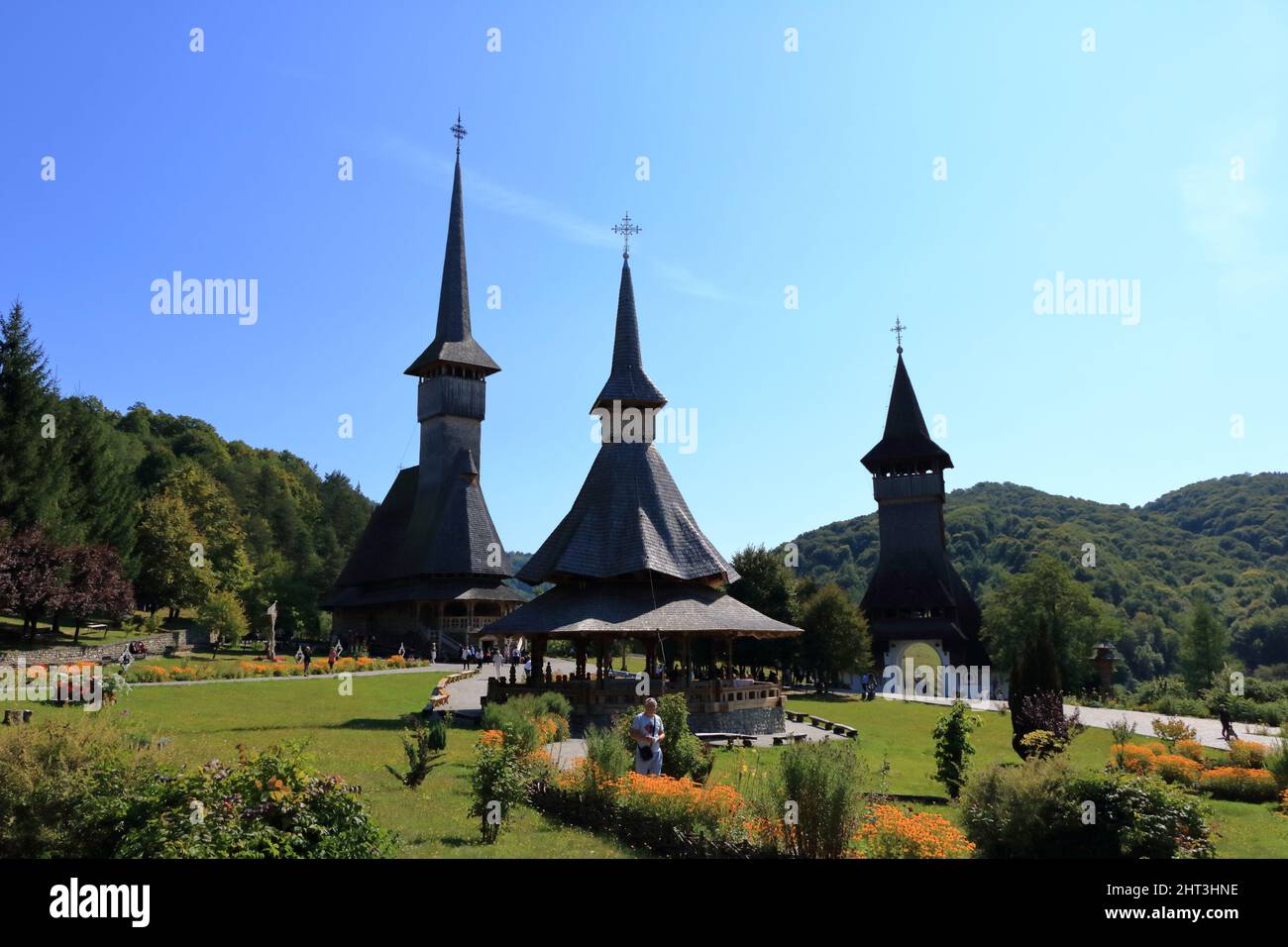 September 8 2021 - Barsana, Romania: Barsana monastery, one of the main ...