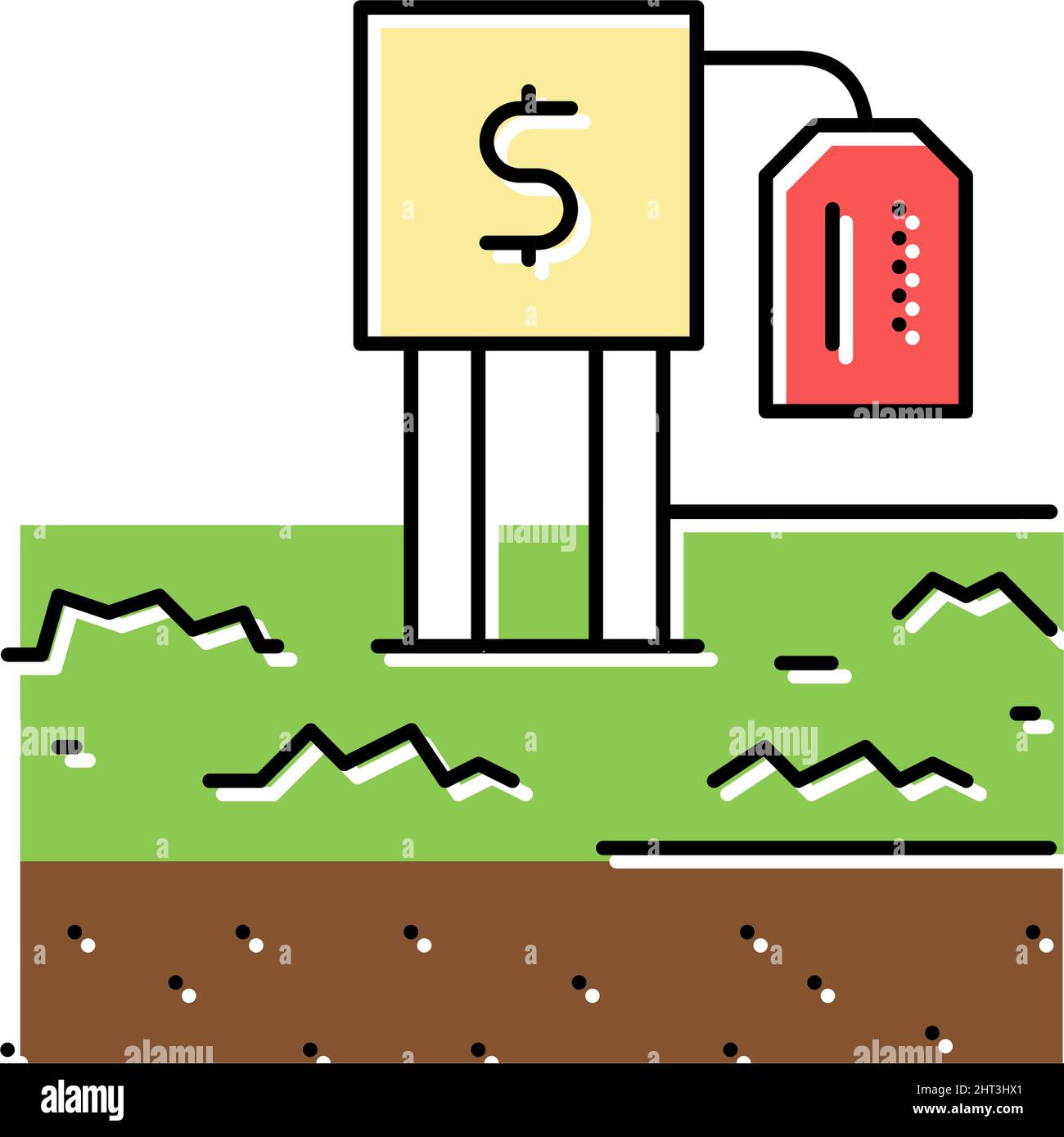 sale land color icon vector illustration Stock Vector Image & Art - Alamy
