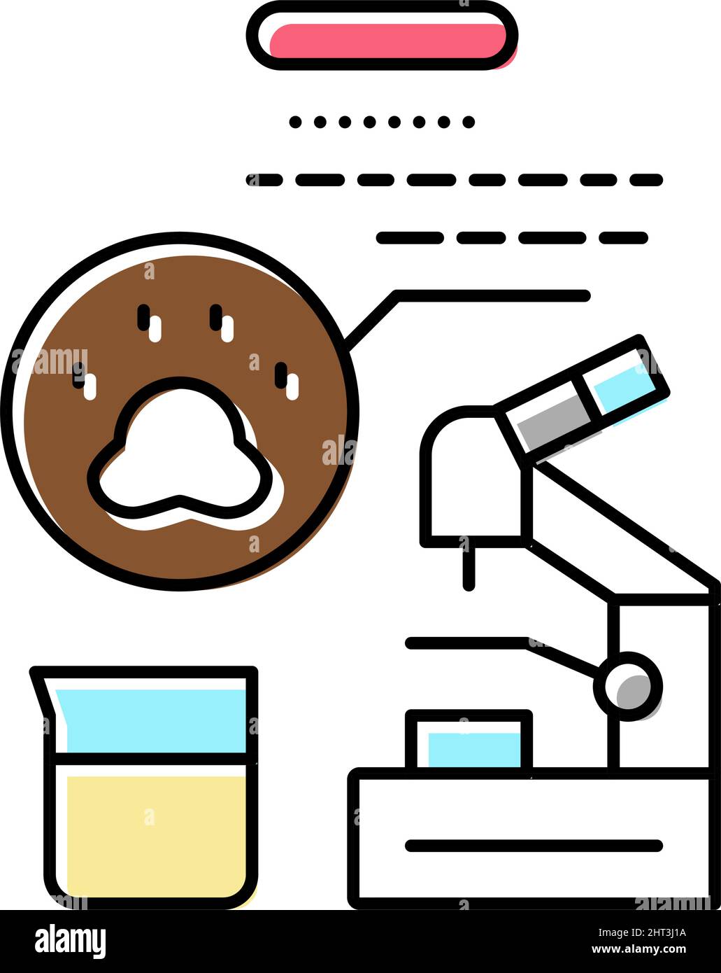urine testing domestic animal color icon vector illustration Stock ...