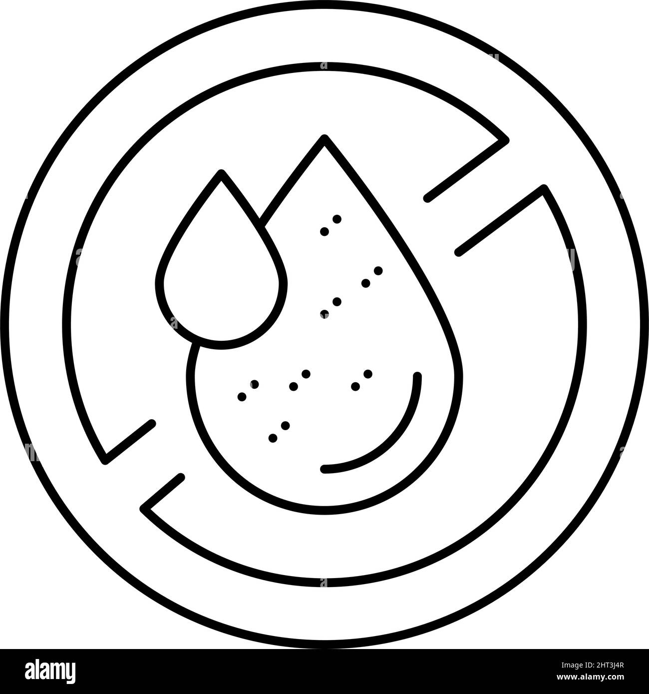 formaldehyde free keratin line icon vector illustration Stock Vector ...