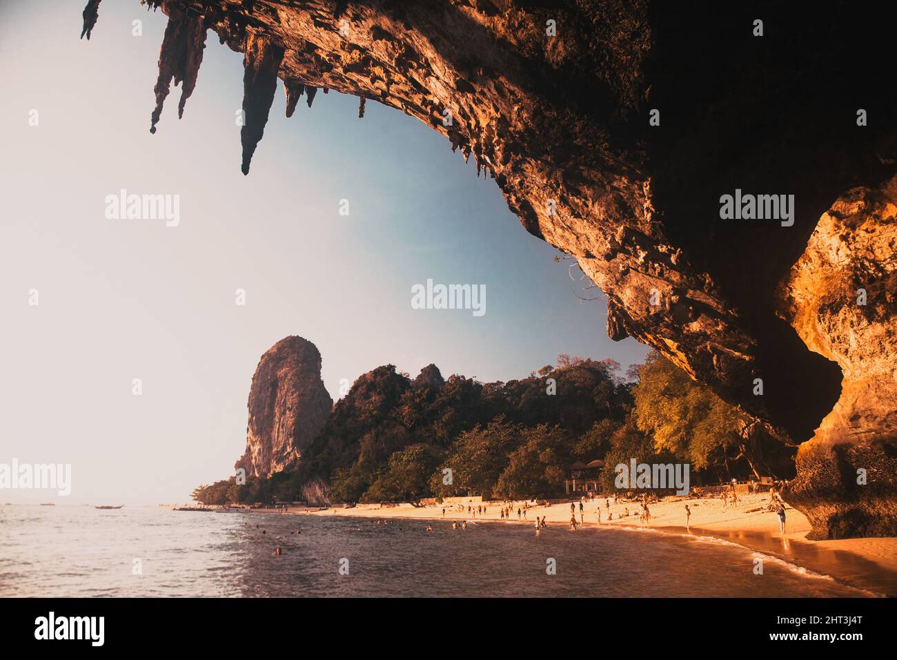 cave on Ton Sai beach Krabi Thailand Stock Photo - Alamy