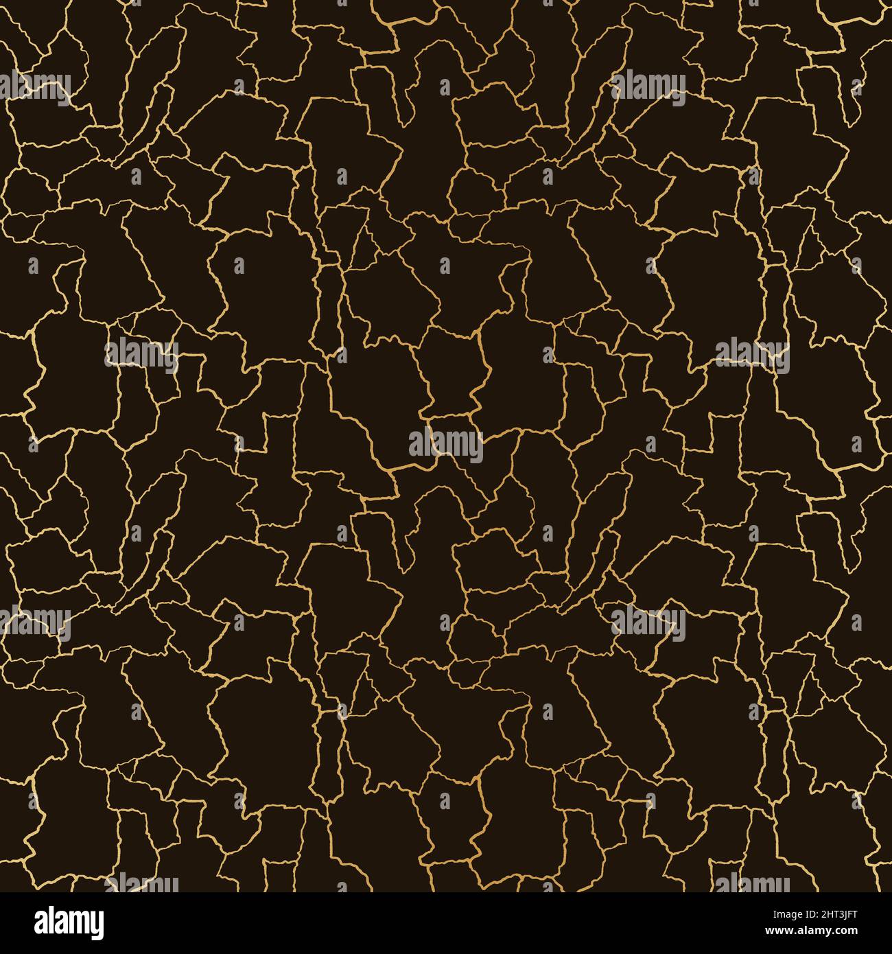 kintsugi art seamless pattern with gold thin lines and abstract shards ...