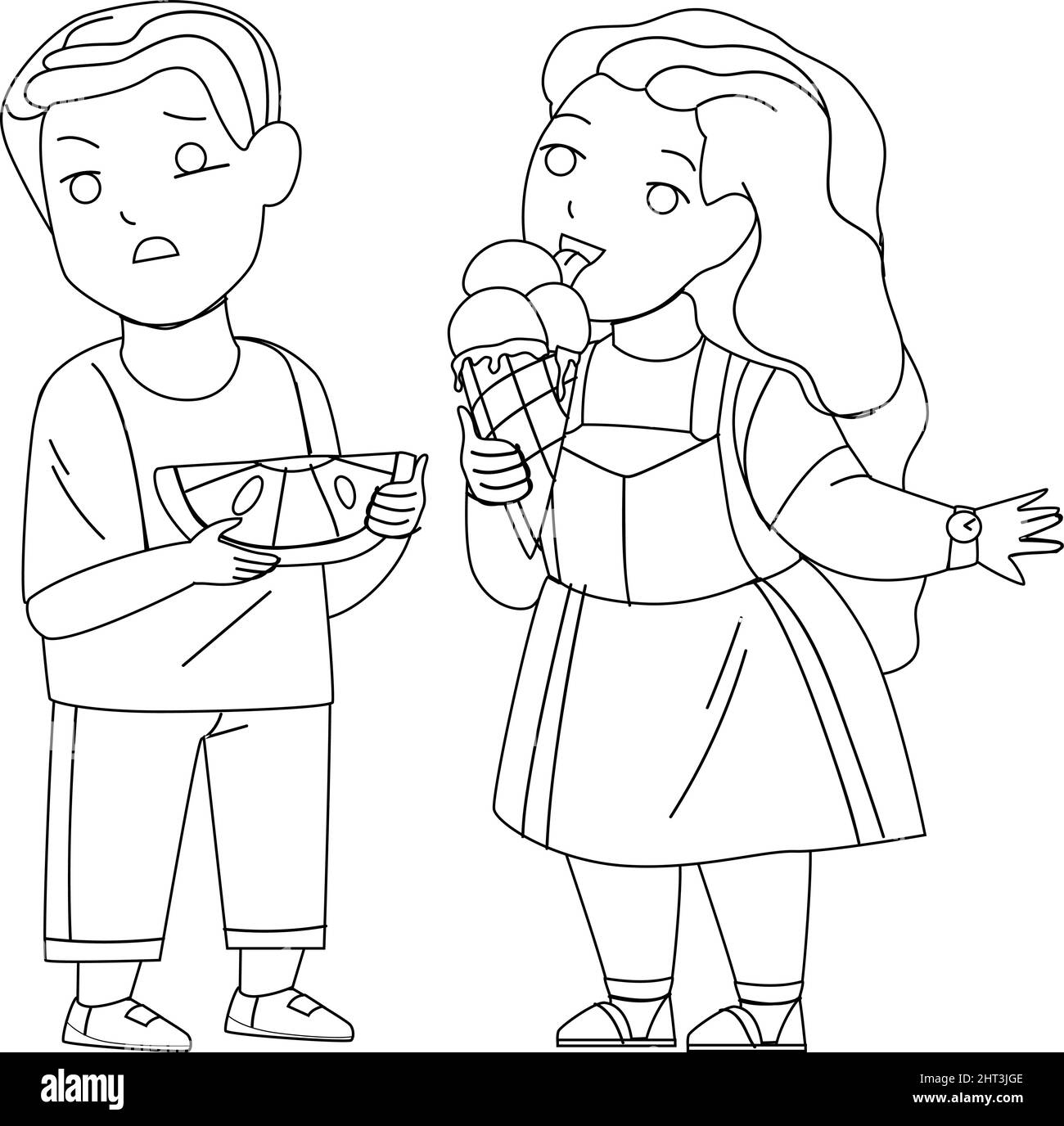 Taste Sense Of Different Eatery Product Vector Stock Vector Image & Art ...