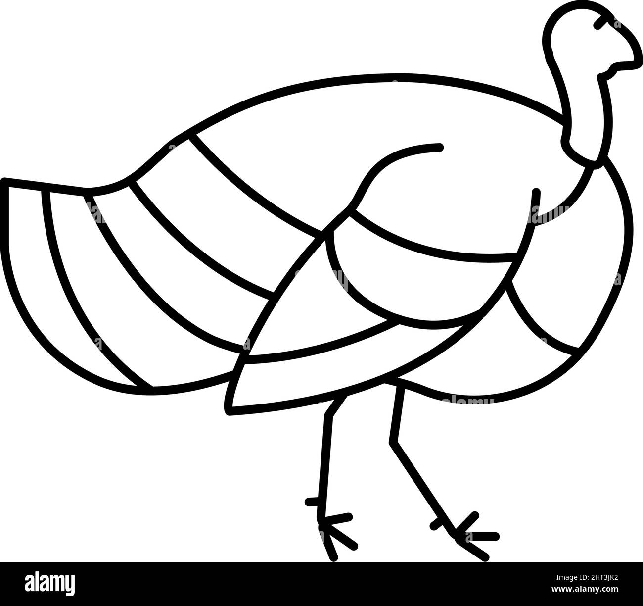 turkey bird line icon vector illustration Stock Vector Image & Art - Alamy