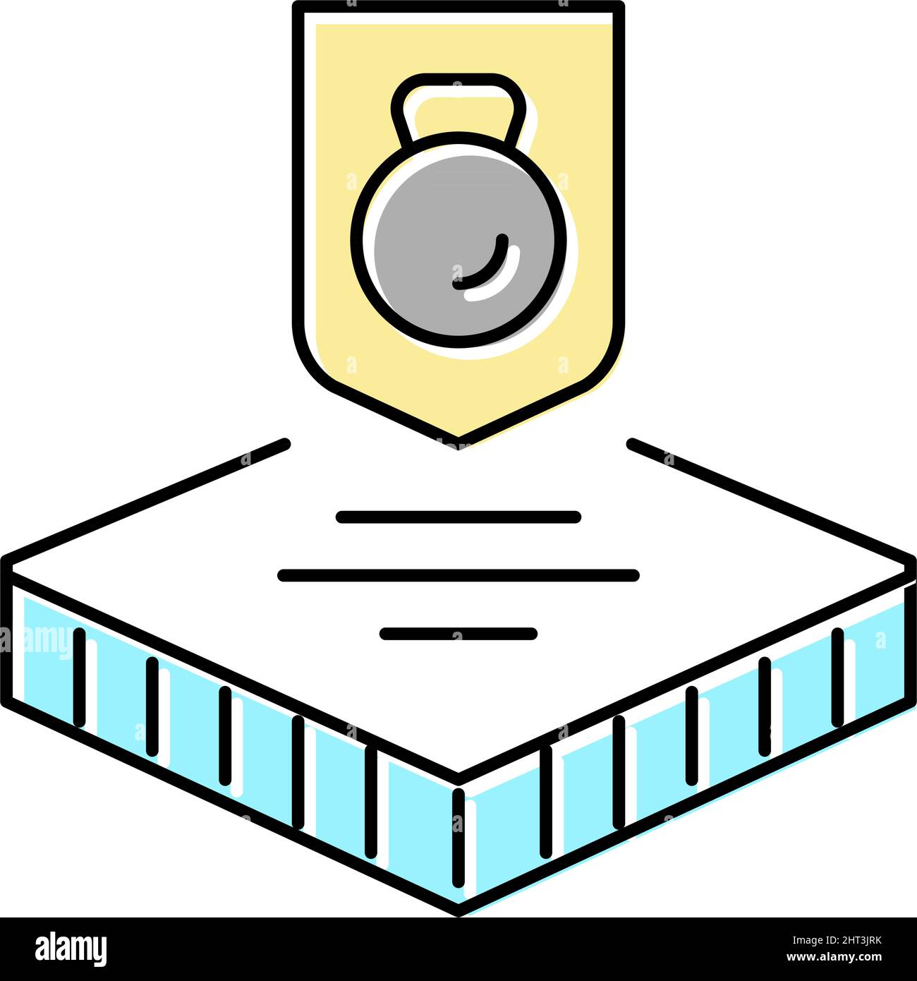 durable fabrics properties color icon vector illustration Stock Vector ...