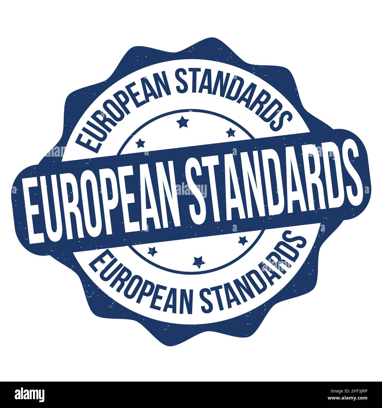 European standards grunge rubber stamp on white background, vector ...