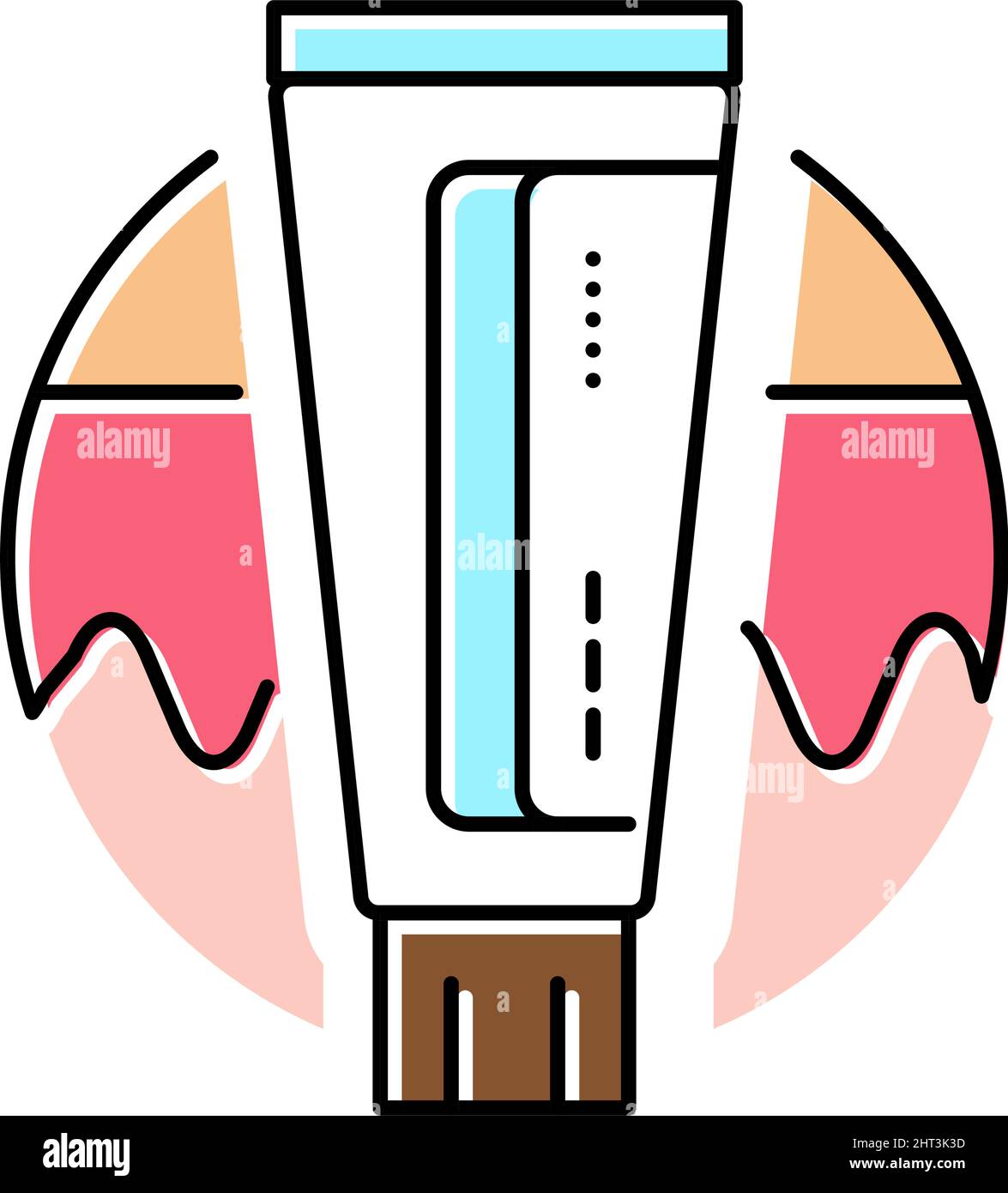 ceramide cream color icon vector illustration Stock Vector Image & Art ...