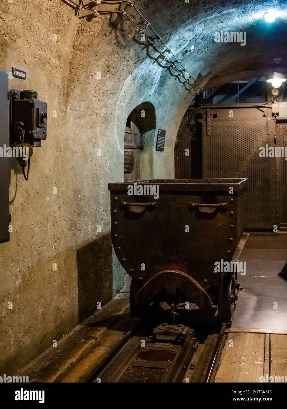 Mine exhibition at Deutsches Museum in Munich, Bavaria, Germany Stock ...