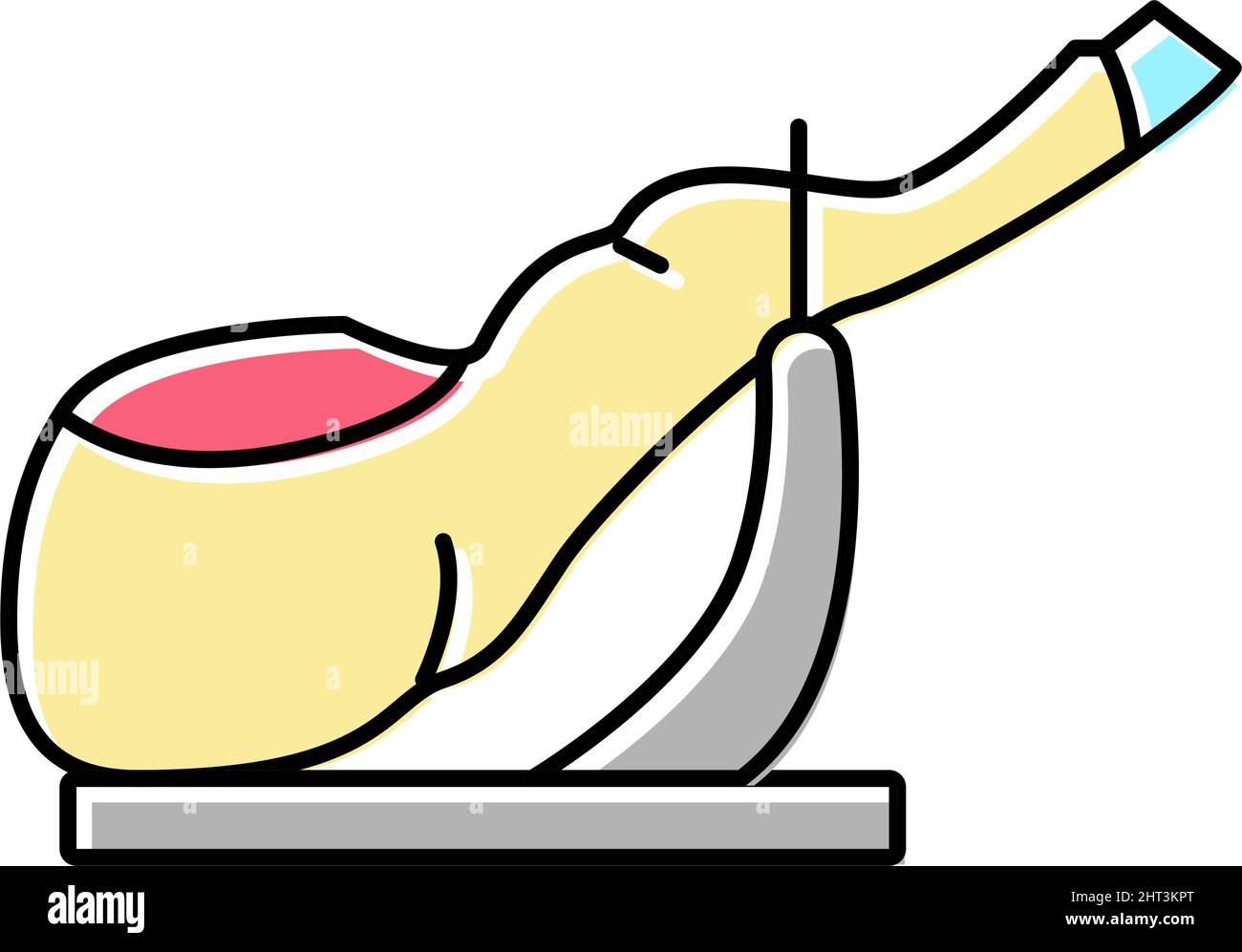 ham leg meat color icon vector illustration Stock Vector Image & Art ...
