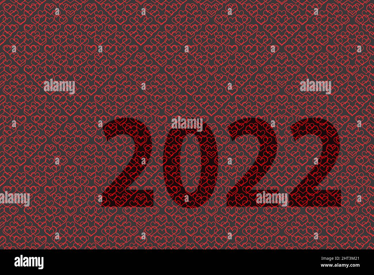 Illustration of 2022 wallpaper with colorful abstract pattern Stock ...