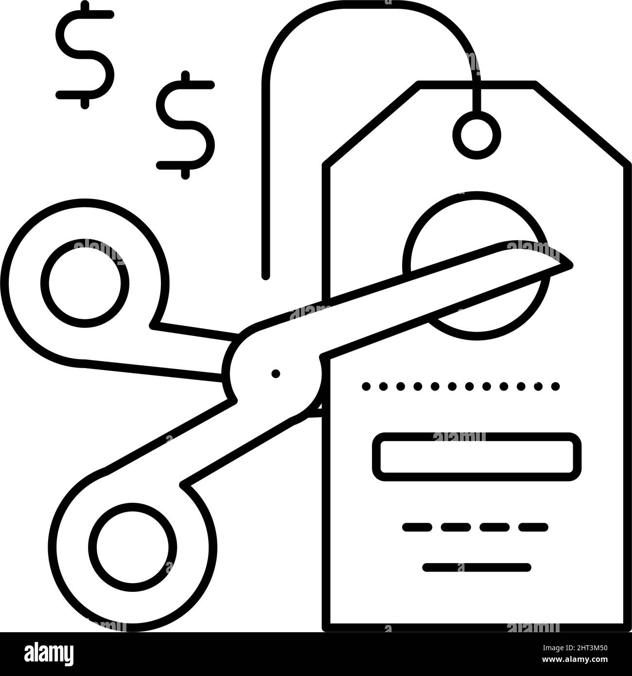 cut price line icon vector illustration Stock Vector Image & Art - Alamy