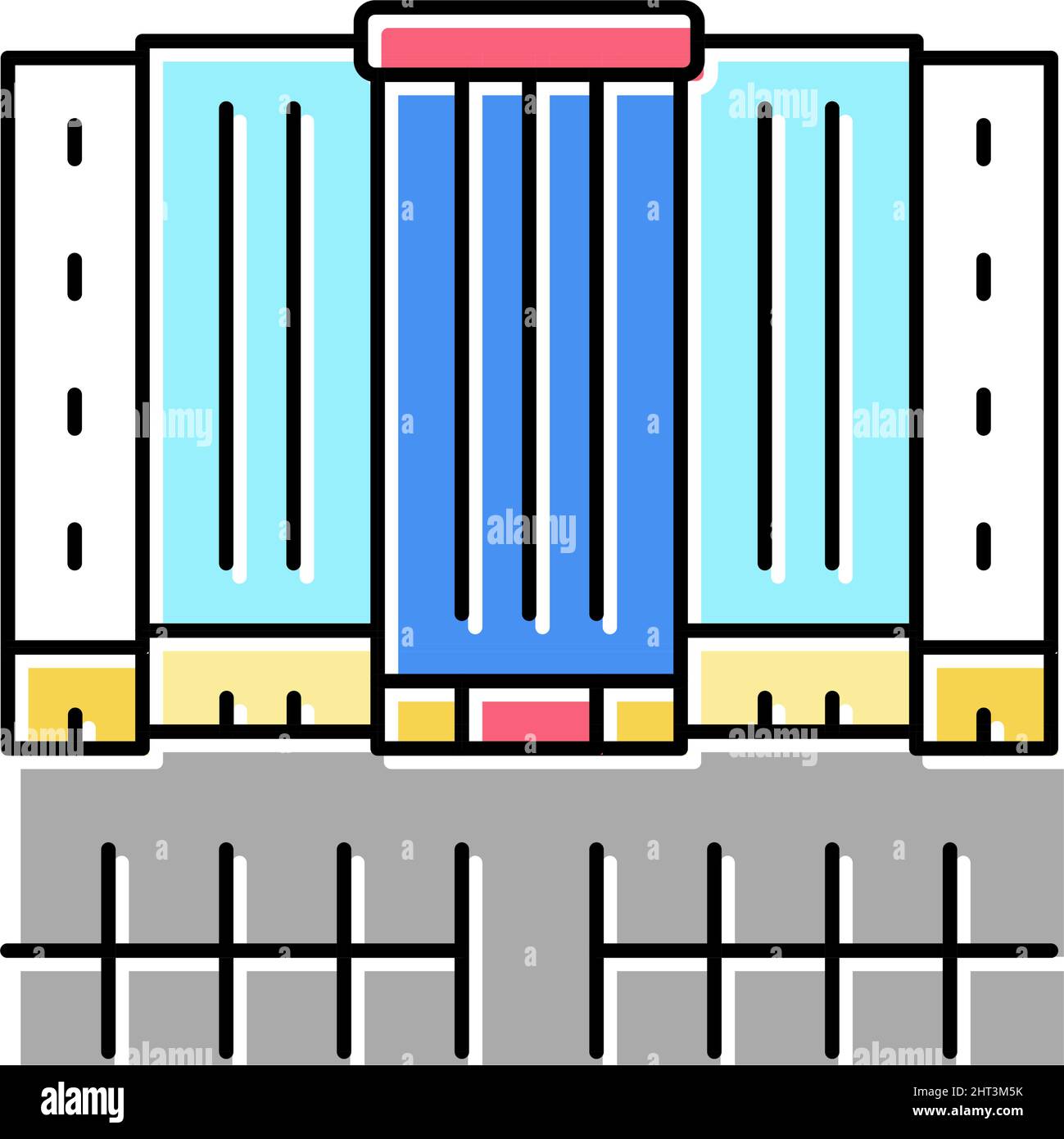 shopping center color icon vector illustration Stock Vector Image & Art ...