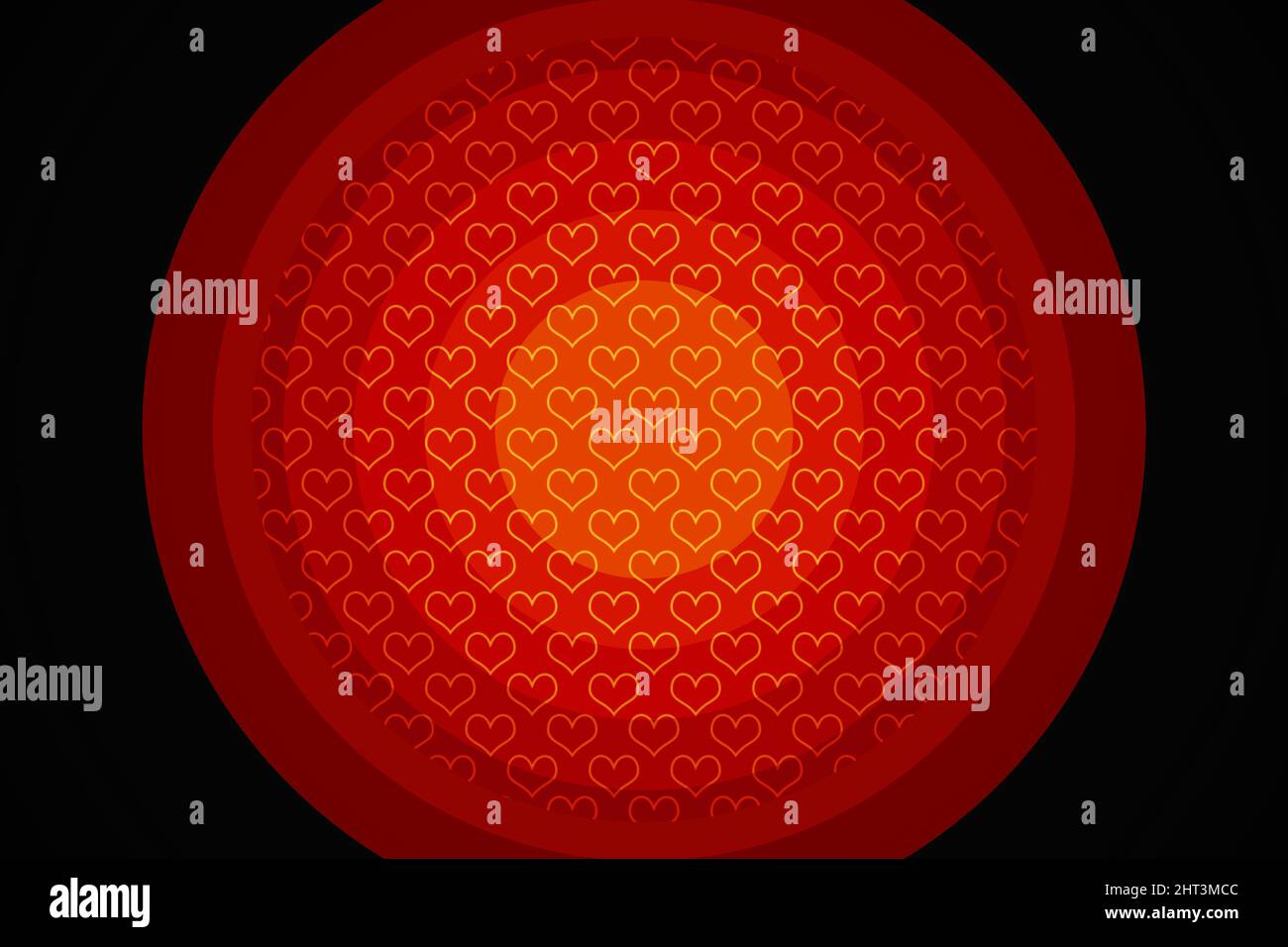 Illustration of wallpaper with colorful abstract circular pattern Stock ...
