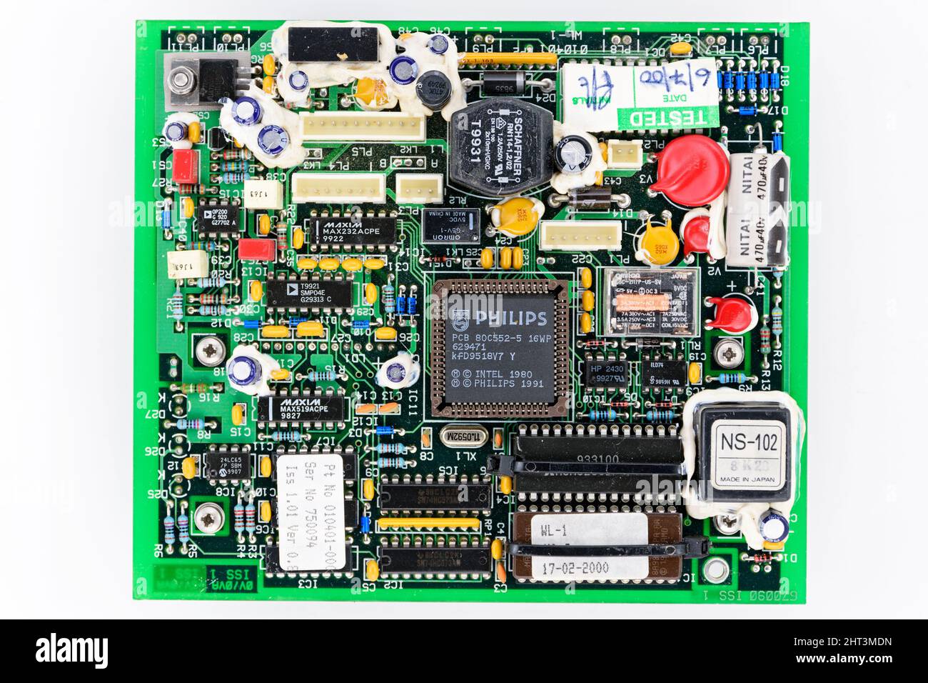 CPU printed circuit board assembly of a small dedicated computer unit ...