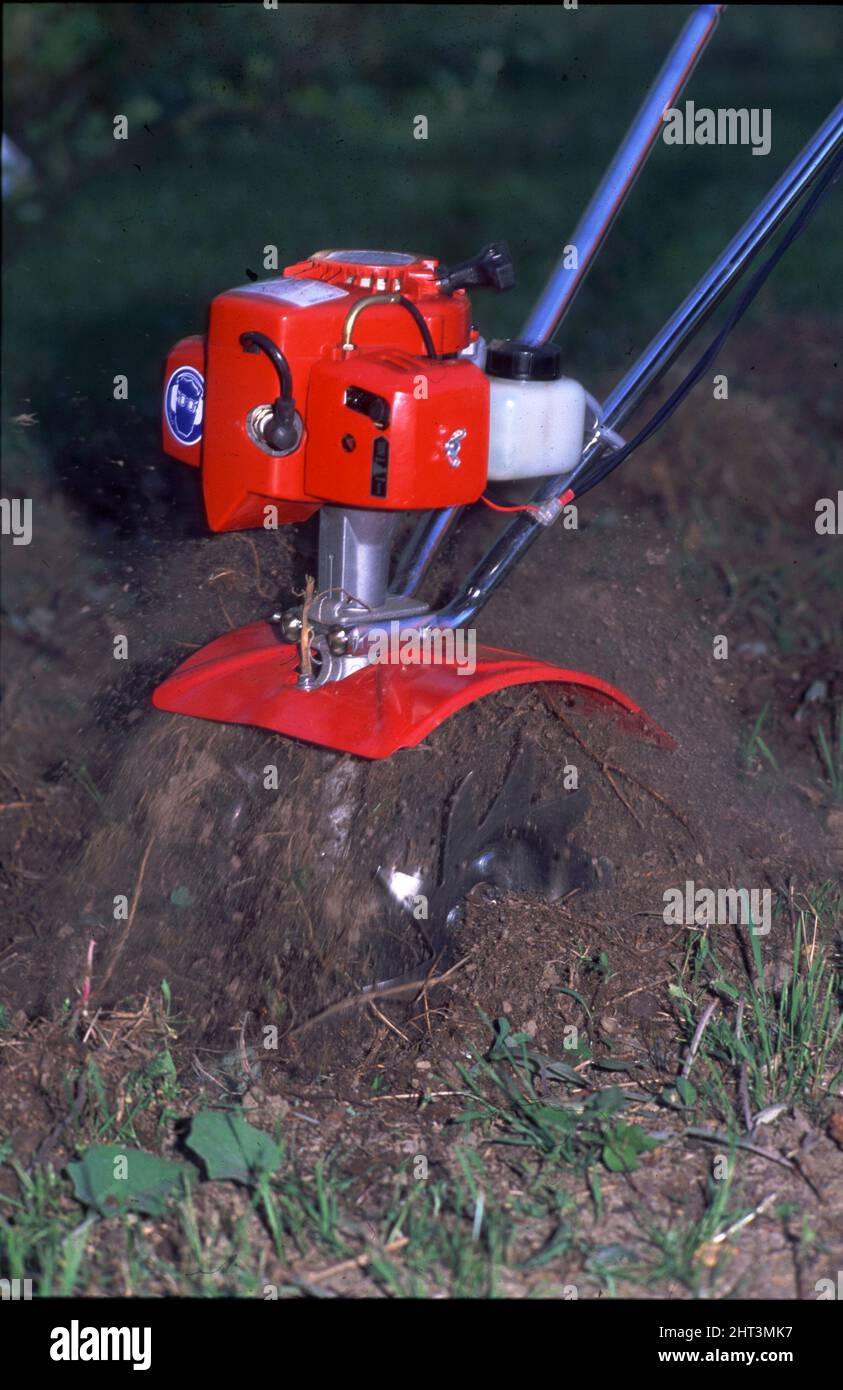 Machine that loosens soil Stock Photo - Alamy
