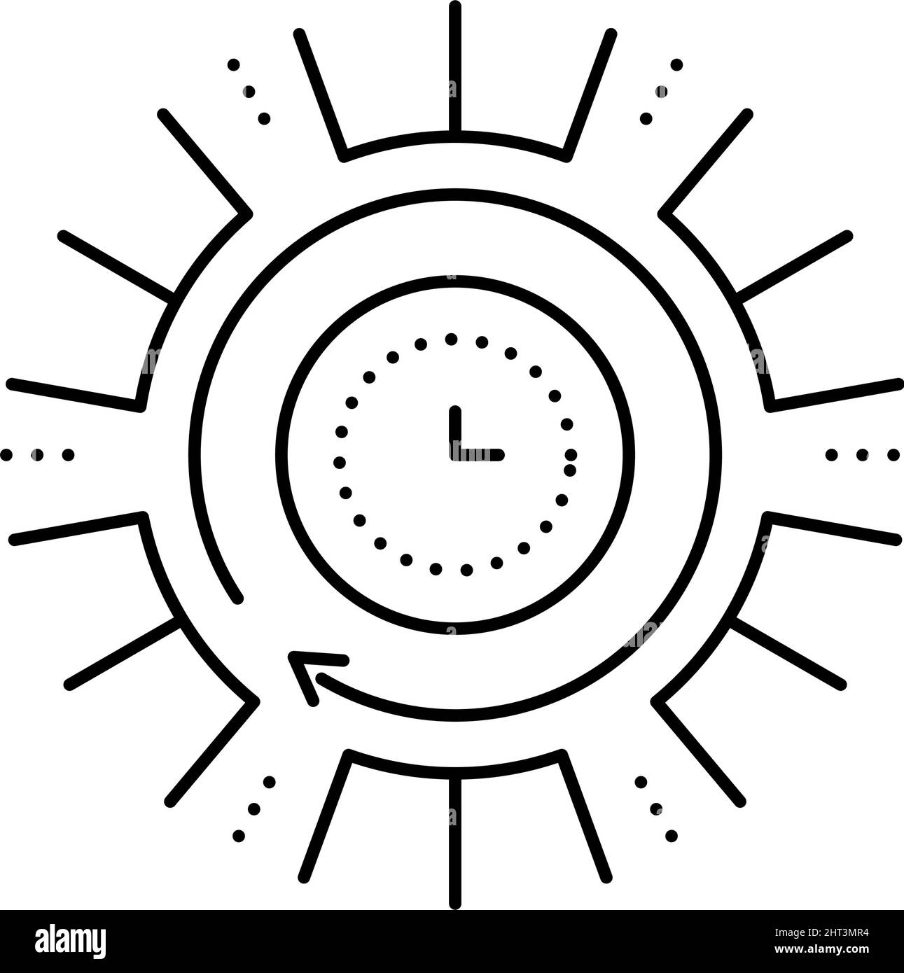 time running future line icon vector illustration Stock Vector Image ...