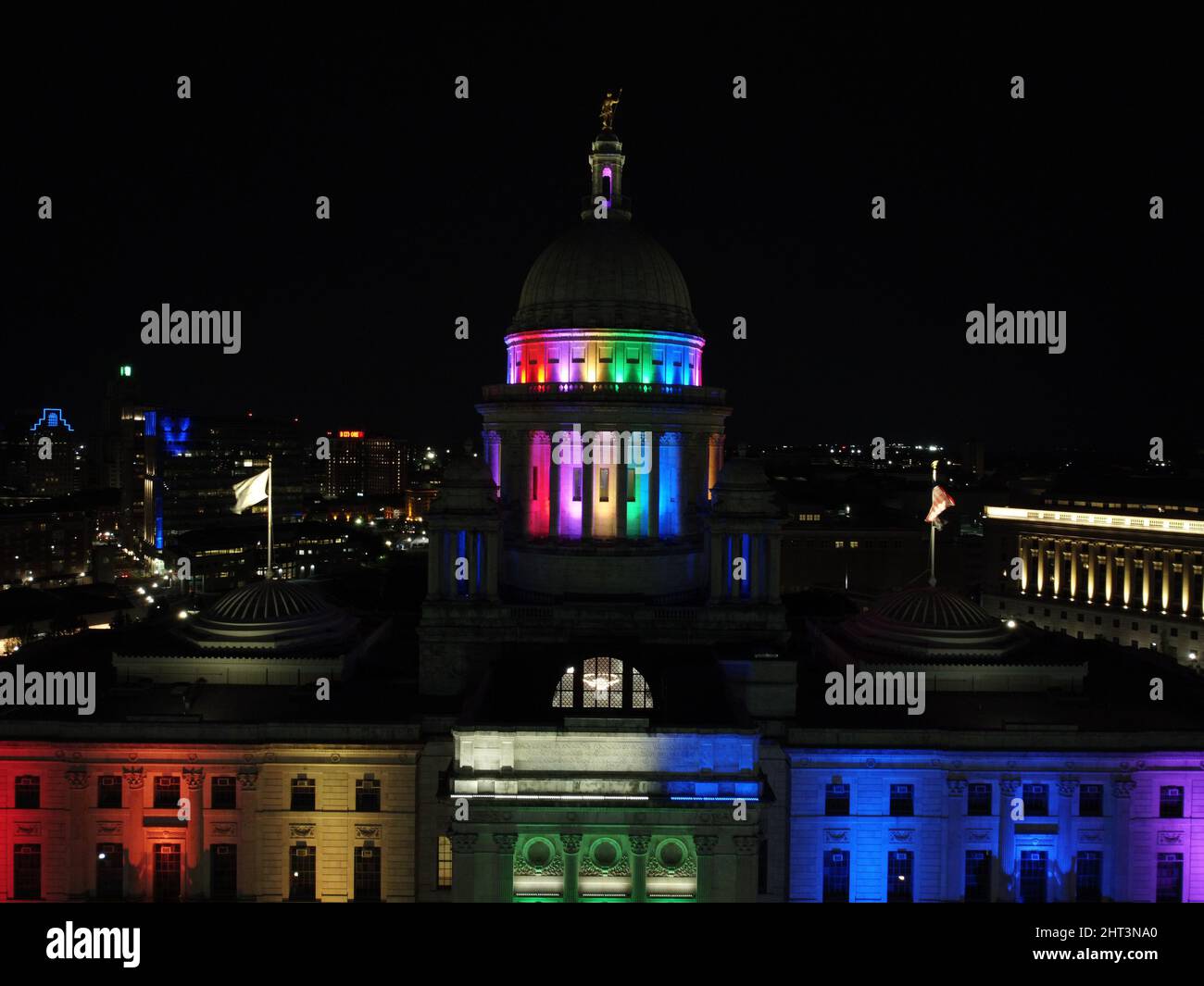 Rhode island state house aerial hi-res stock photography and images - Alamy