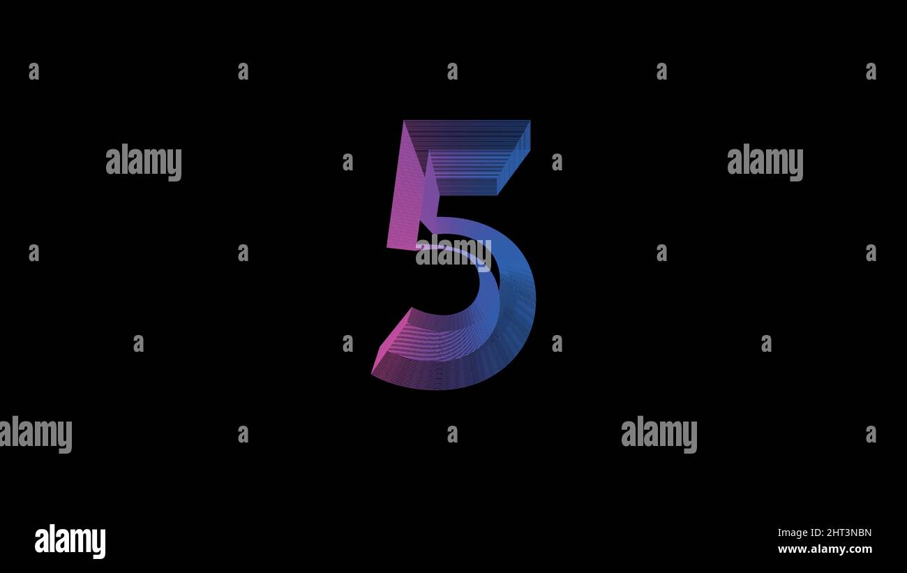 Number five sign Stock Vector Images - Alamy