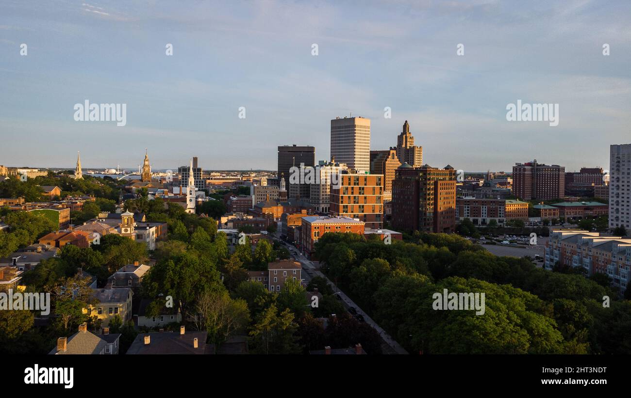 Aerial view of city buildings in a daylight Stock Photo - Alamy