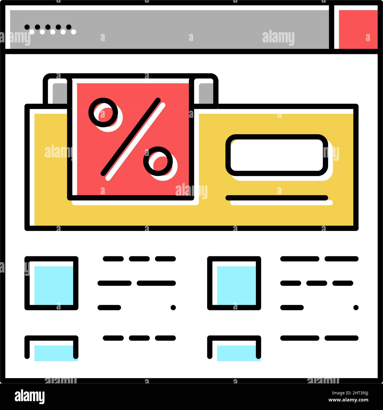 mega sale color icon vector illustration Stock Vector Image & Art - Alamy