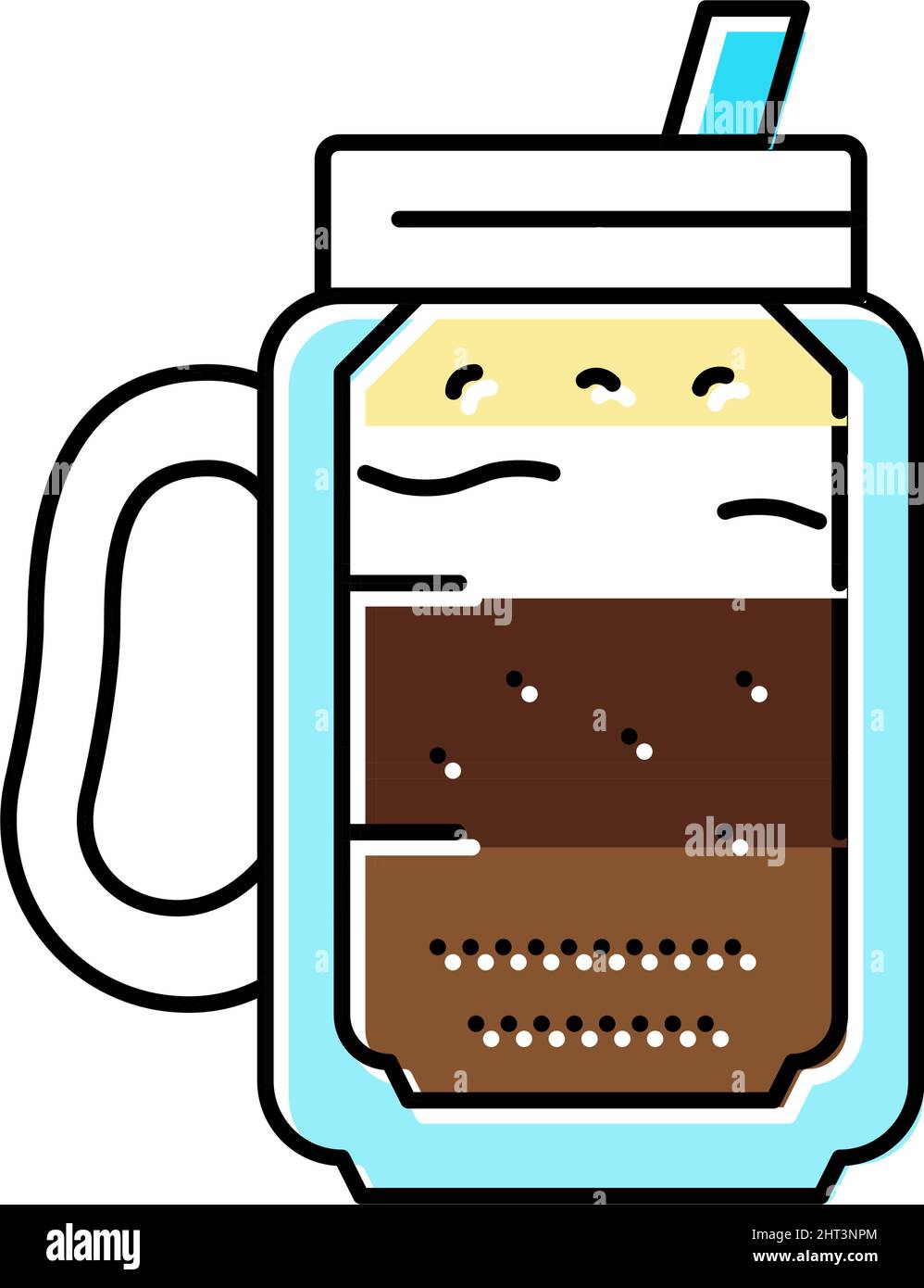 mocha coffee color icon vector illustration Stock Vector Image & Art ...