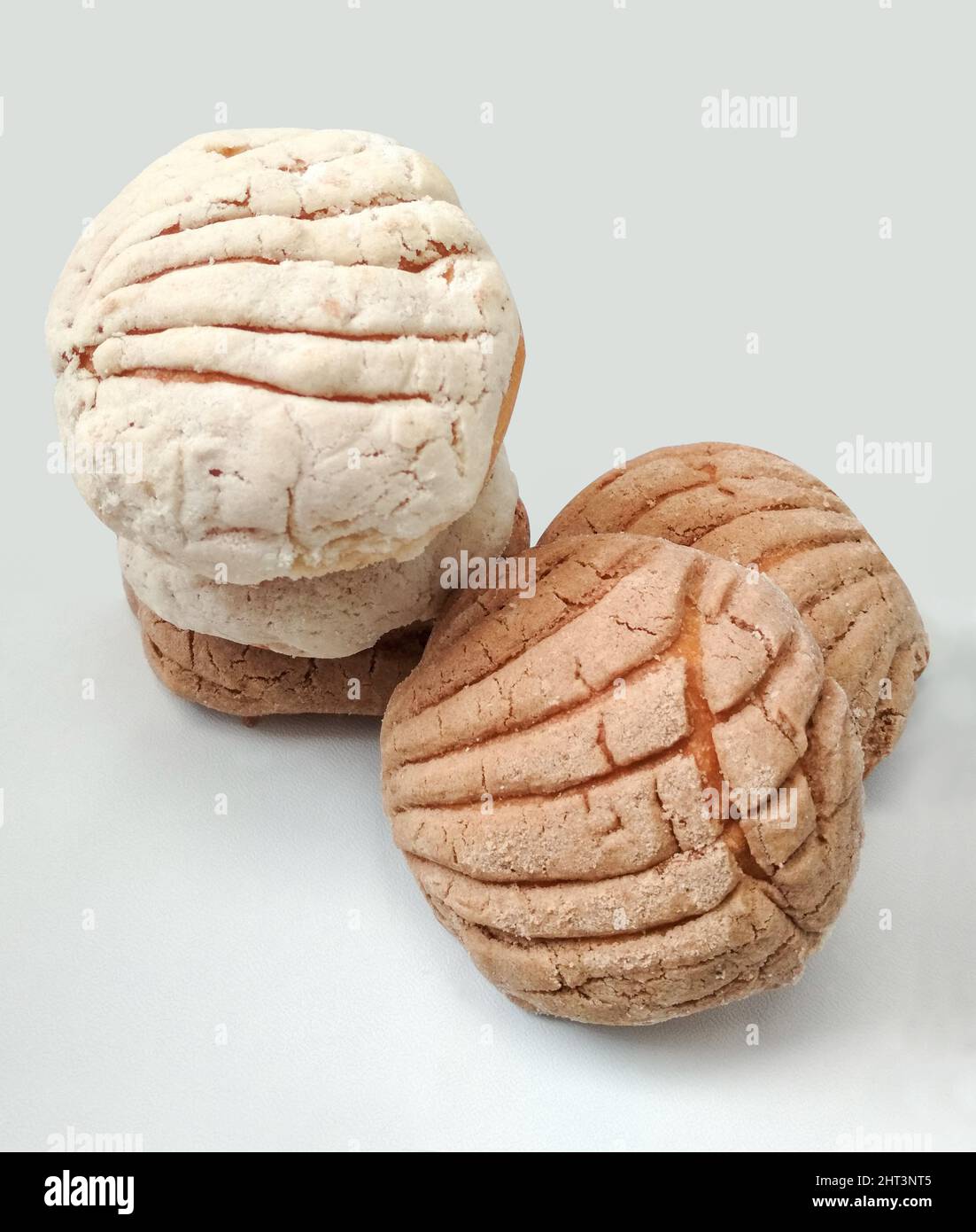 Close-up shot of the traditional Mexican bread shells isolated on a ...