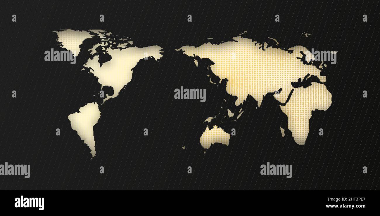 Image of a vector world map black Stock Vector Image & Art - Alamy