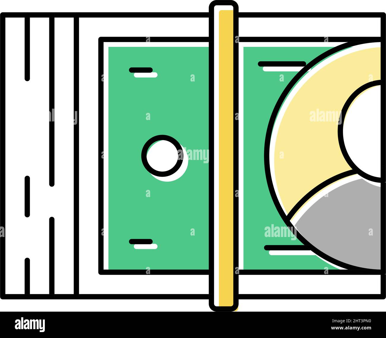 money banknotes for player in video game color icon vector illustration ...