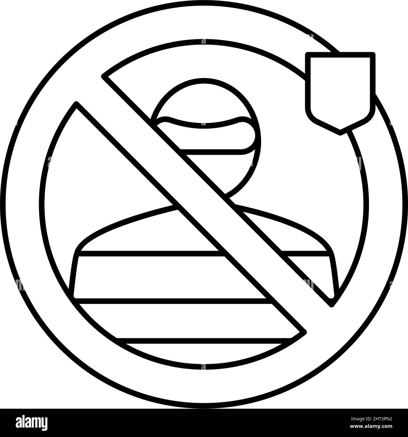 Thief icon flat illustration Black and White Stock Photos & Images - Alamy