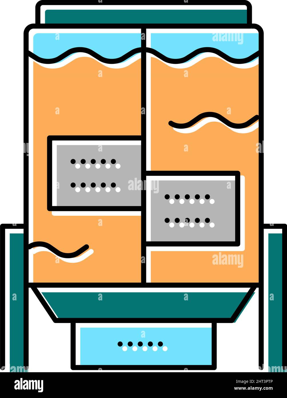 paper factory equipmet color icon vector illustration Stock Vector ...