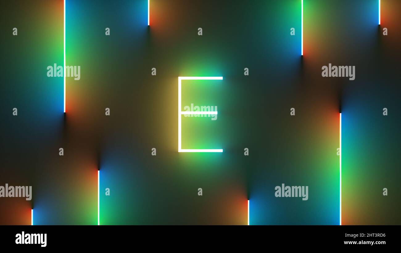 Illuminated letter e hi-res stock photography and images - Alamy