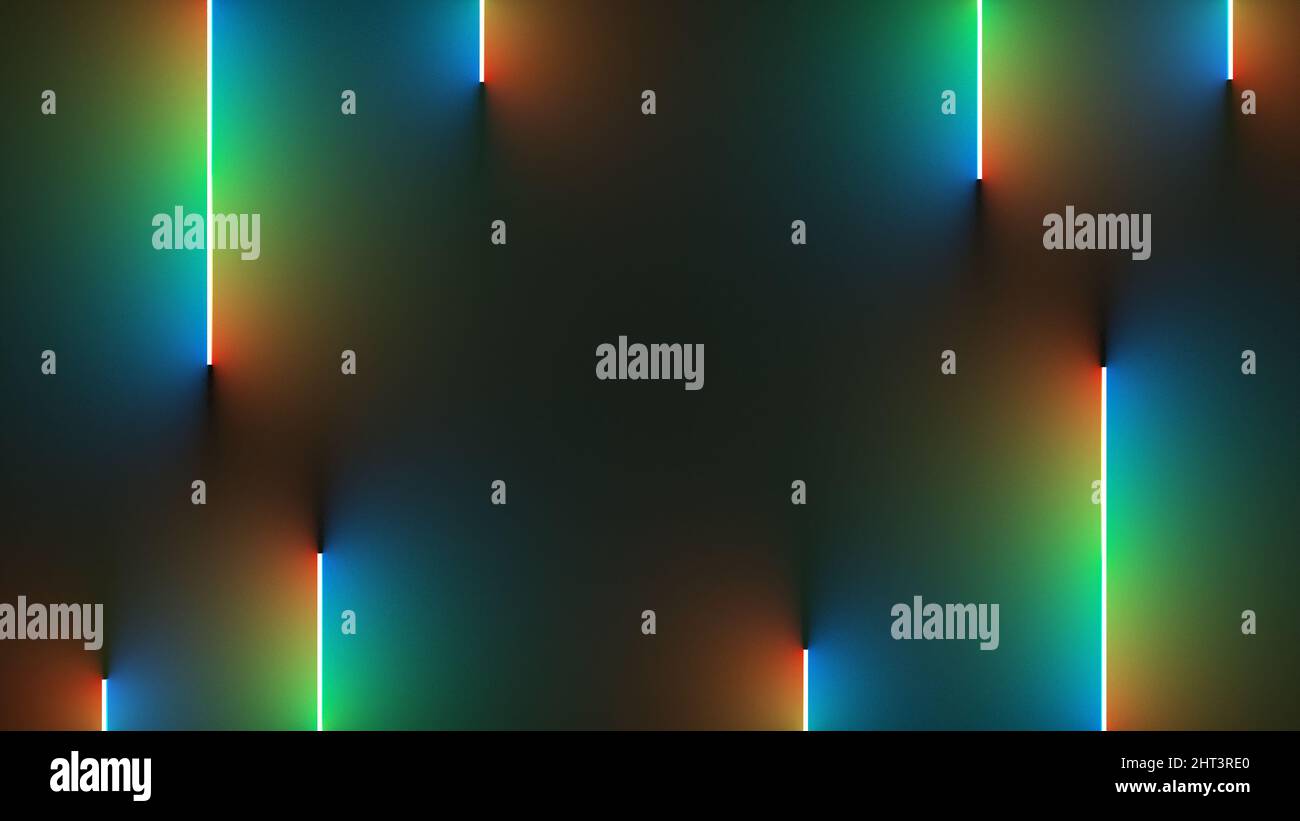 Illustration of bright colorful neon lights with copy space Stock Photo ...