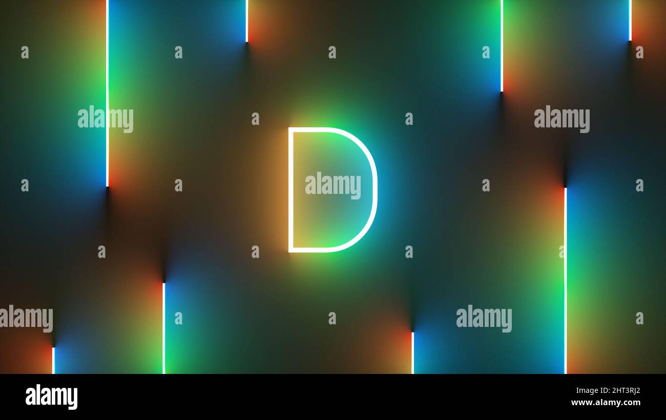 Illuminated letter d hi-res stock photography and images - Alamy