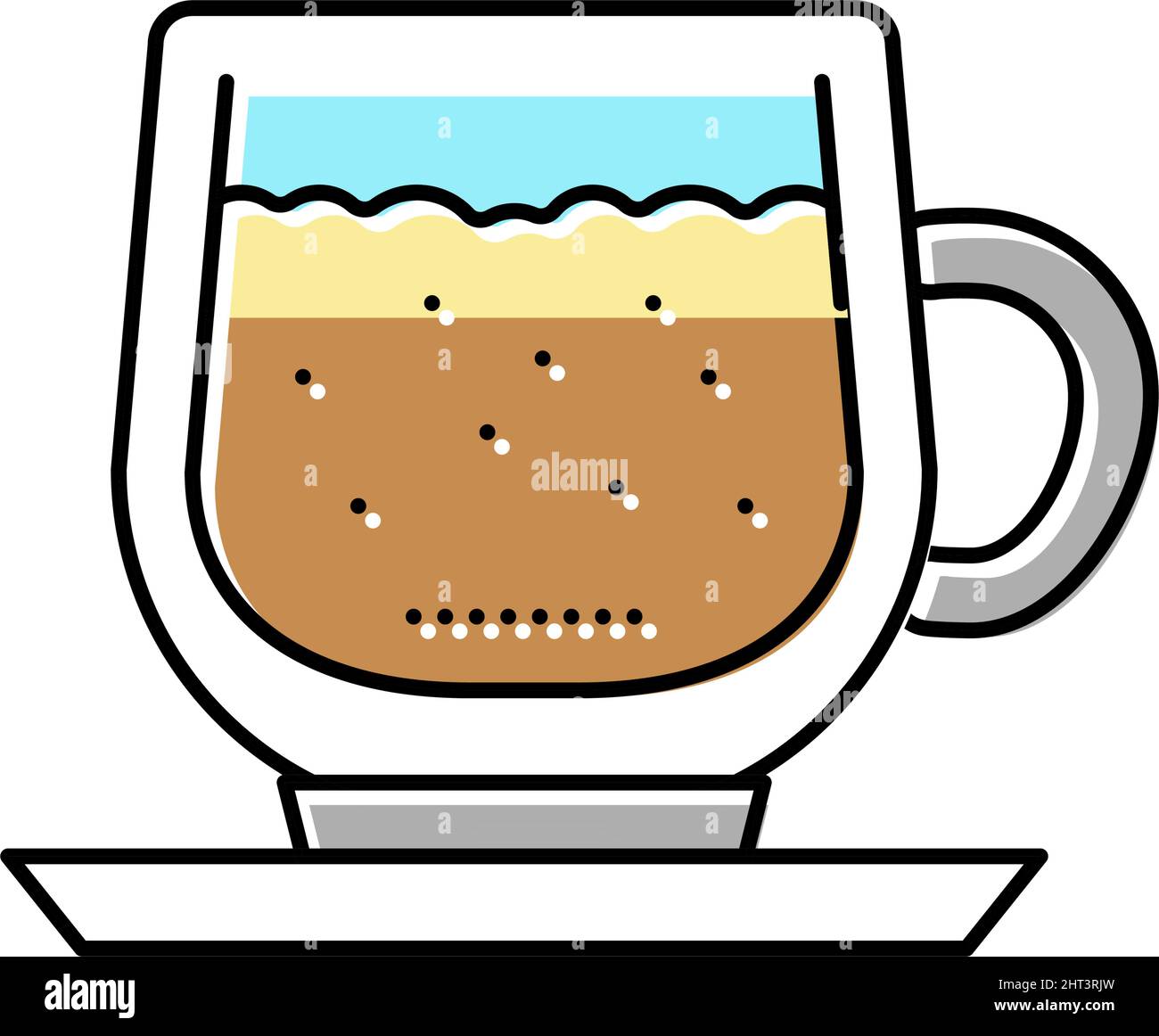 white coffee color icon vector illustration Stock Vector Image & Art ...