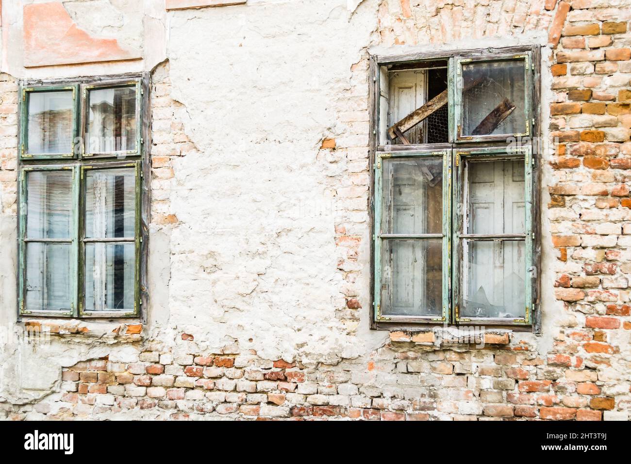 Old dilapidated house in the suburbs of Petrovaradin fortress ...