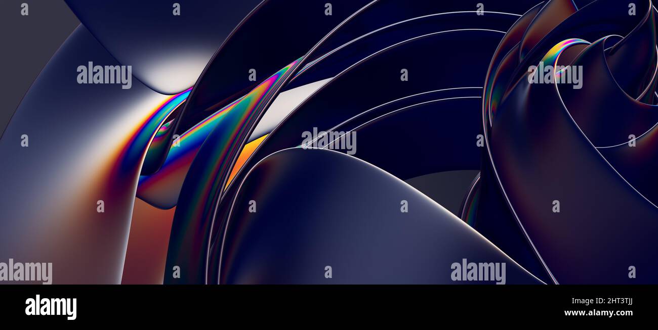 Illustration of an abstract stream wave Stock Photo - Alamy