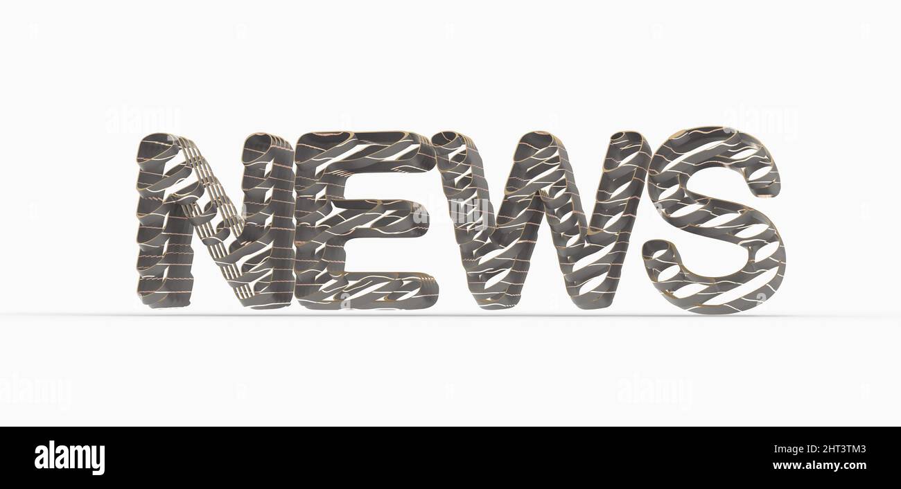 Illustration of the word "News" 3d on digital background Stock Photo ...