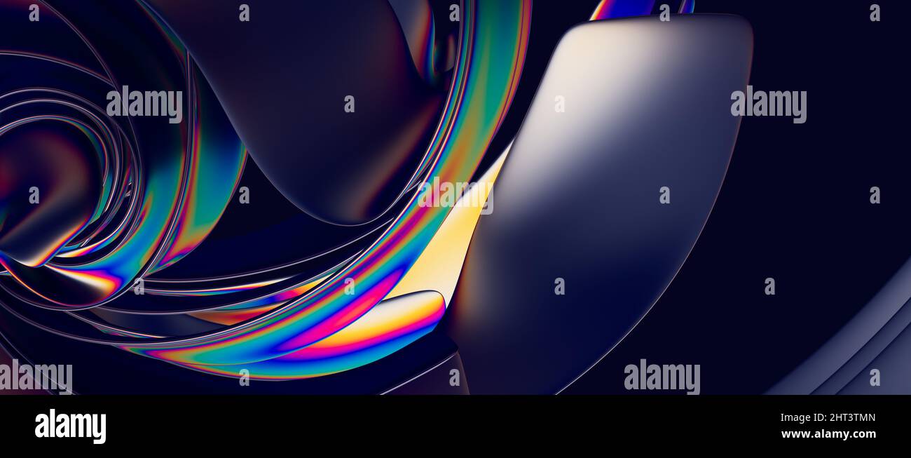 Illustration of an abstract stream wave Stock Photo - Alamy