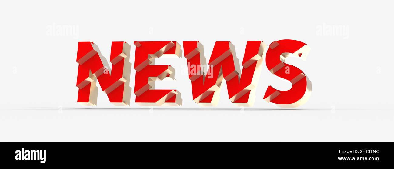 Illustration of the word "News" 3d on digital background Stock Photo ...