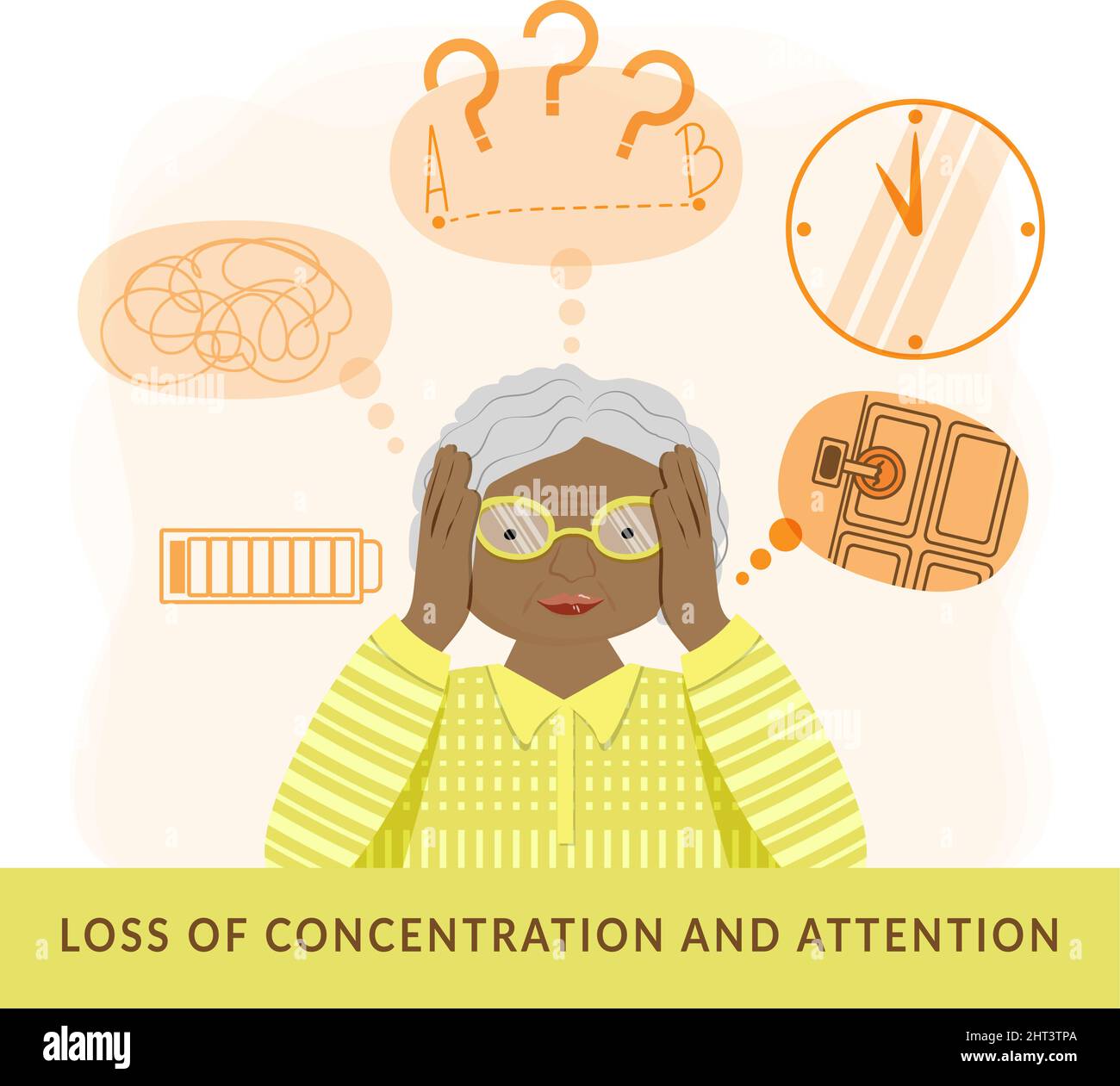 One hand elderly woman Stock Vector Images - Alamy