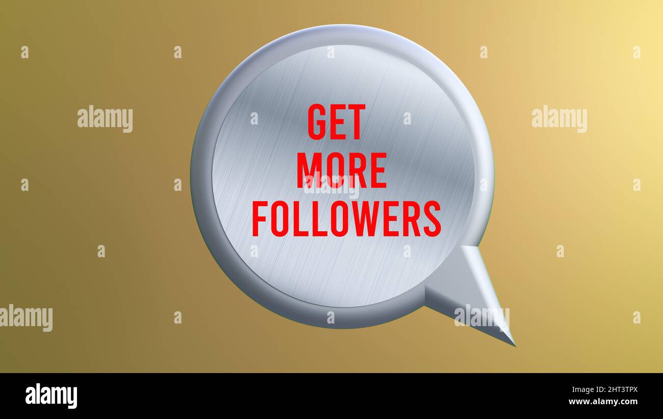 get more followers Stock Photo - Alamy