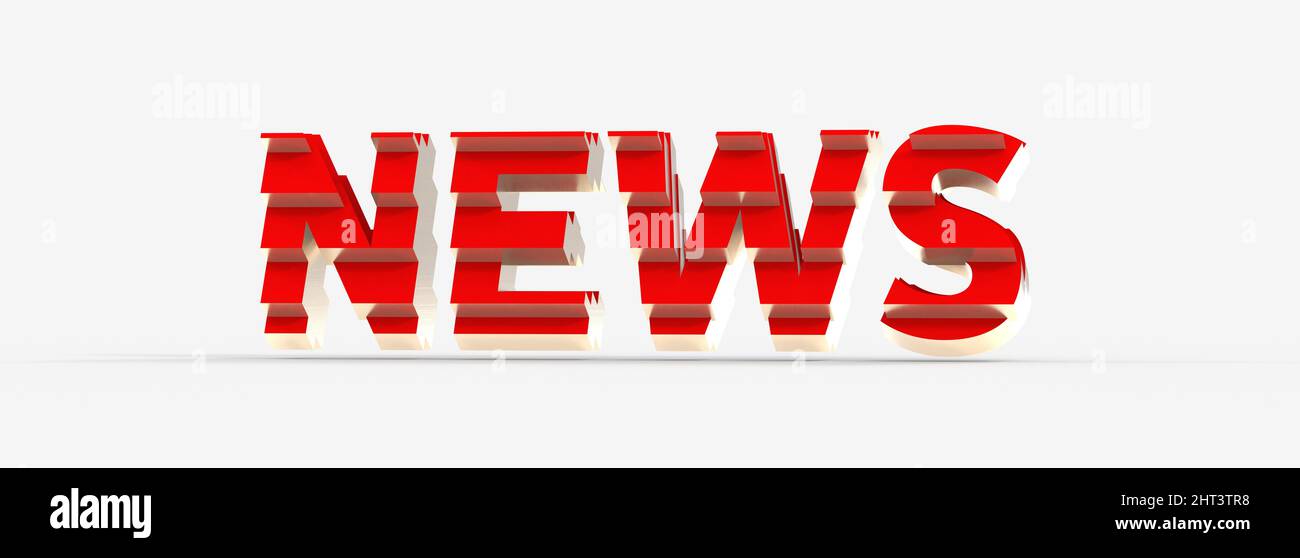 Illustration of the word "News" 3d on digital background Stock Photo ...