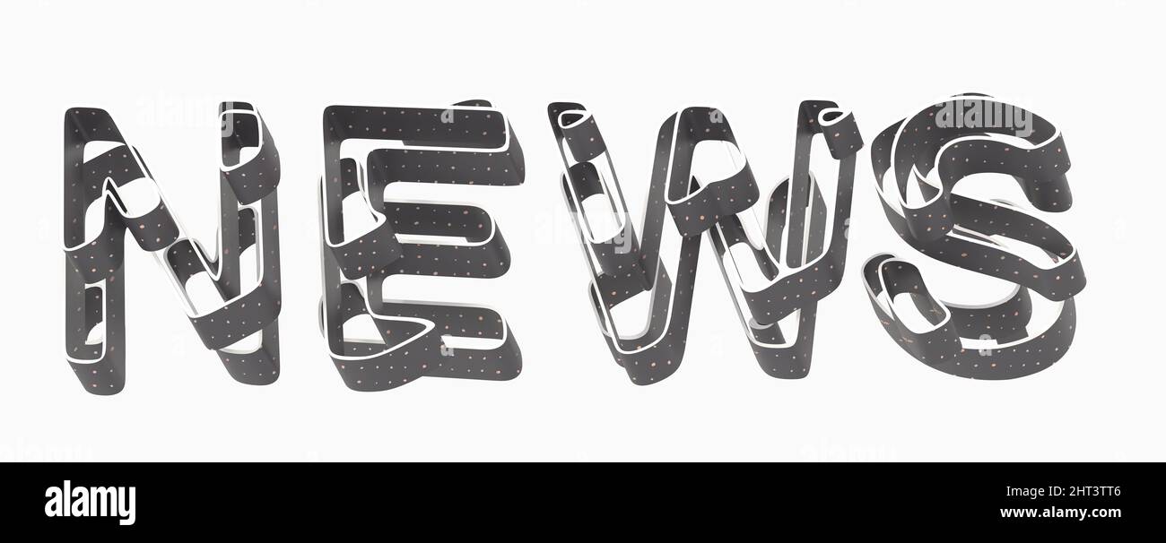 Illustration of the word "News" 3d on digital background Stock Photo ...