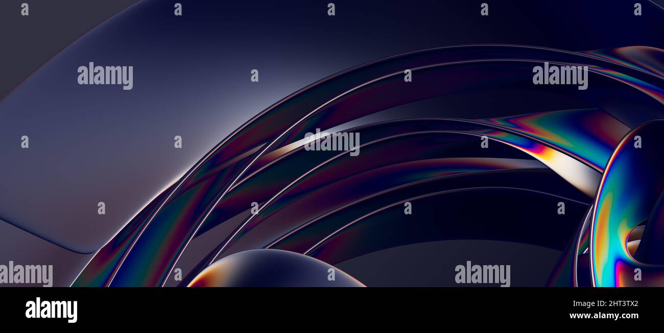 Illustration of an abstract stream wave Stock Photo - Alamy