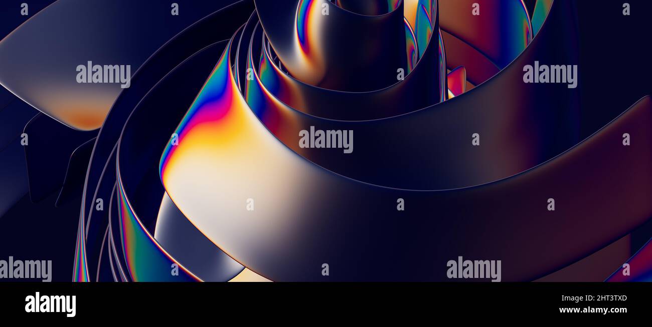 Illustration of an abstract stream wave Stock Photo - Alamy