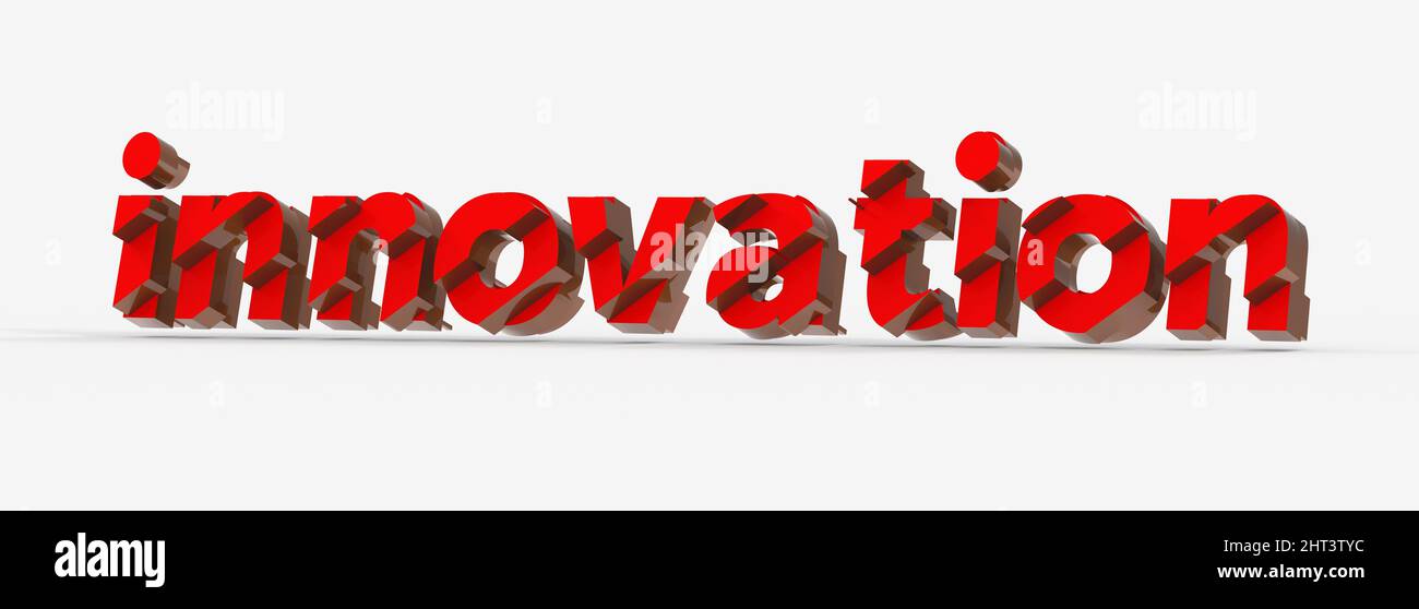 Illustration of the word "innovation" 3d on digital background Stock ...