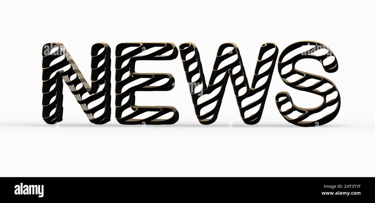 Illustration of the word "News" 3d on digital background Stock Photo ...
